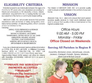 Absolute Care – Personal Care Attendant Service